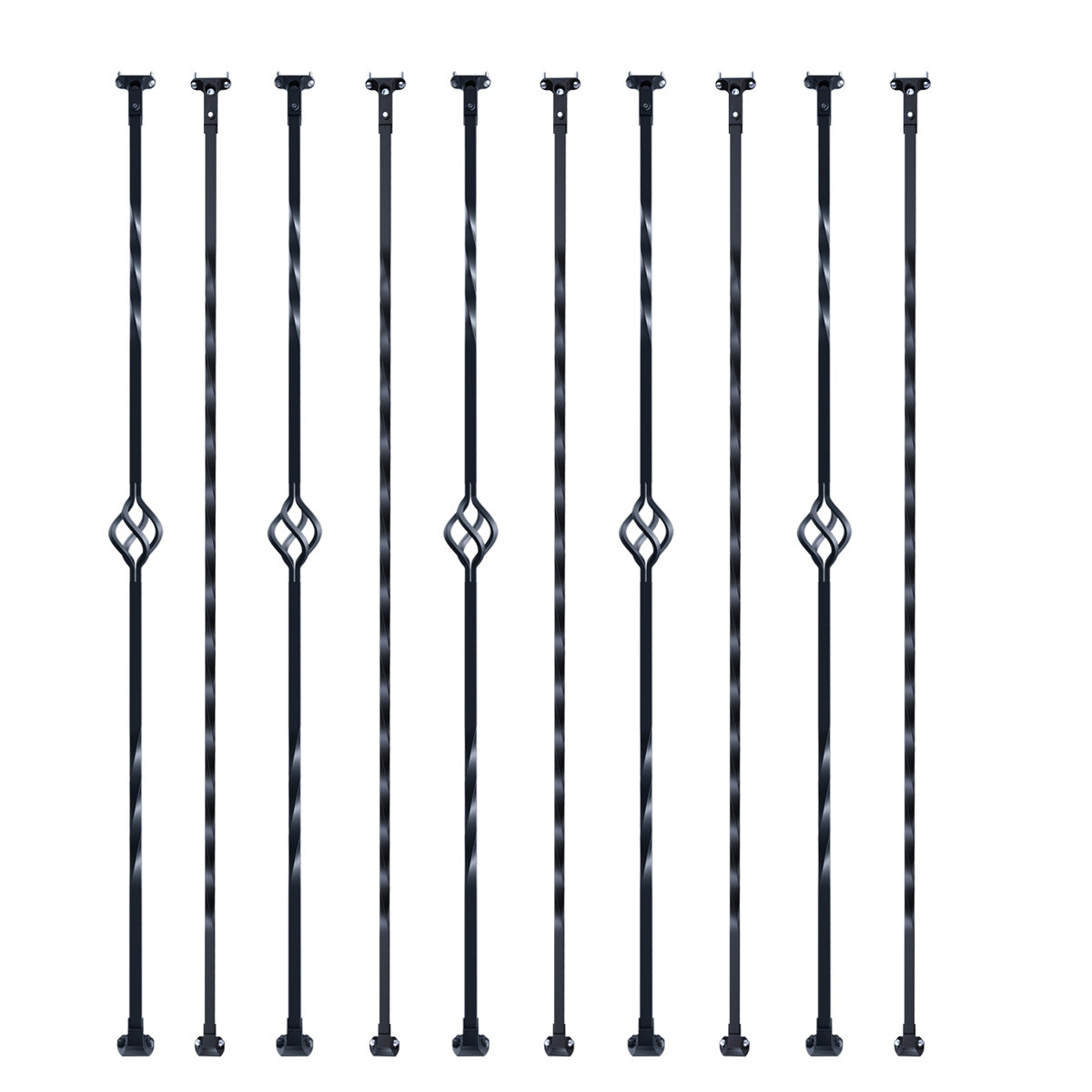 VEVOR Staircase Metal Balusters Decorative Banister Spindles | Wayfair