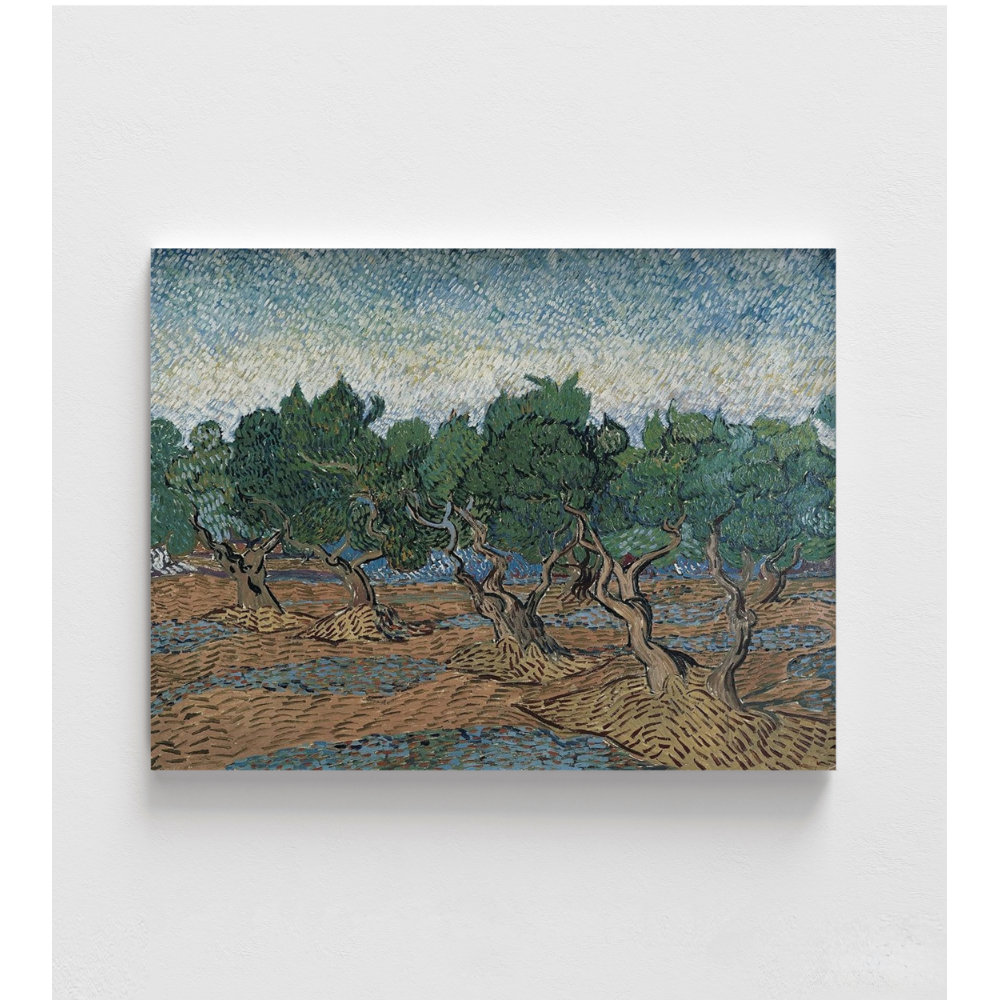 WeFrameArt Olive Grove By Vincent Van Gogh, Van Gogh Trees Painting Print, Famous Oil Paintings ...