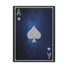 Mercer41 Ace Of Spades Space Background Playing Card Canvas Wall Art ...