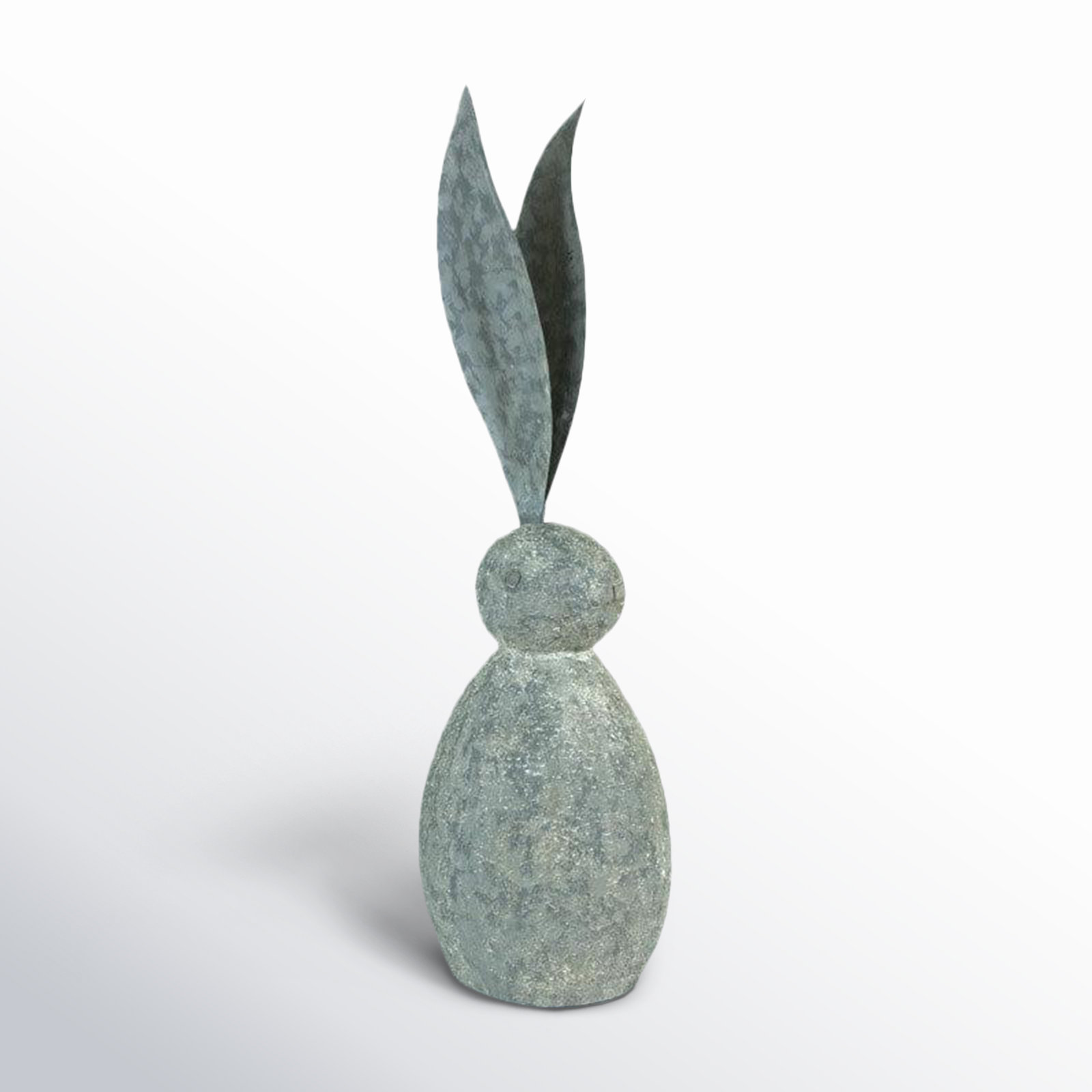 Birch Lane™ Okelly Faux Stone Rabbit Figurine | Birch Lane