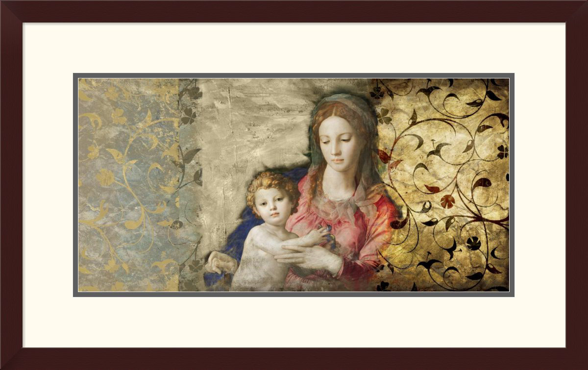 Global Gallery 'Virgin Mary' by Roux Framed Graphic Art | Wayfair