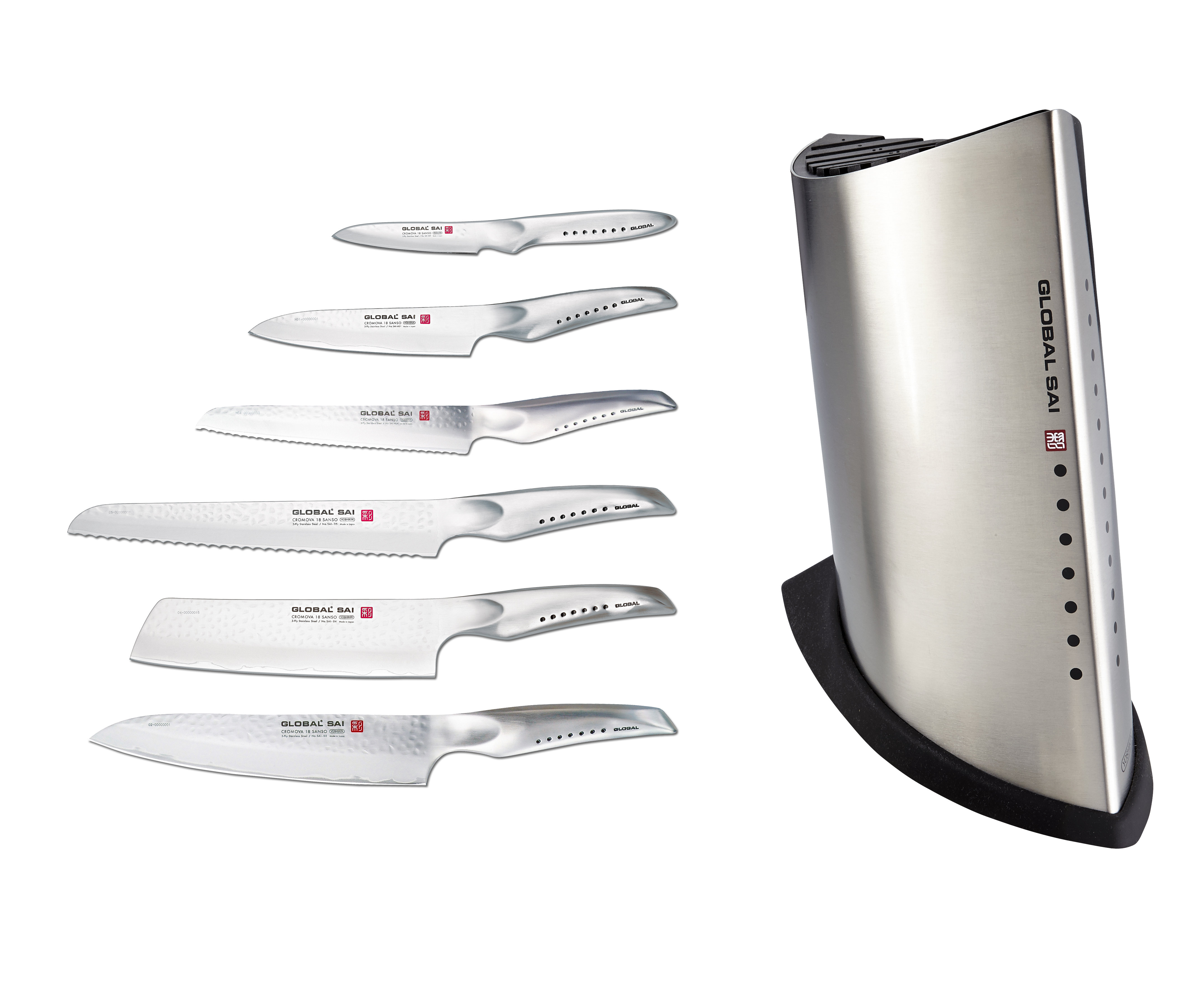 Global Knives Ukon SAI 7 Piece Knife Block Set | Perigold