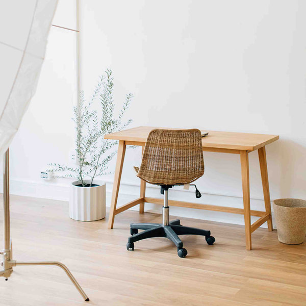 Bayou Breeze Ormond task chair, natural | Wayfair