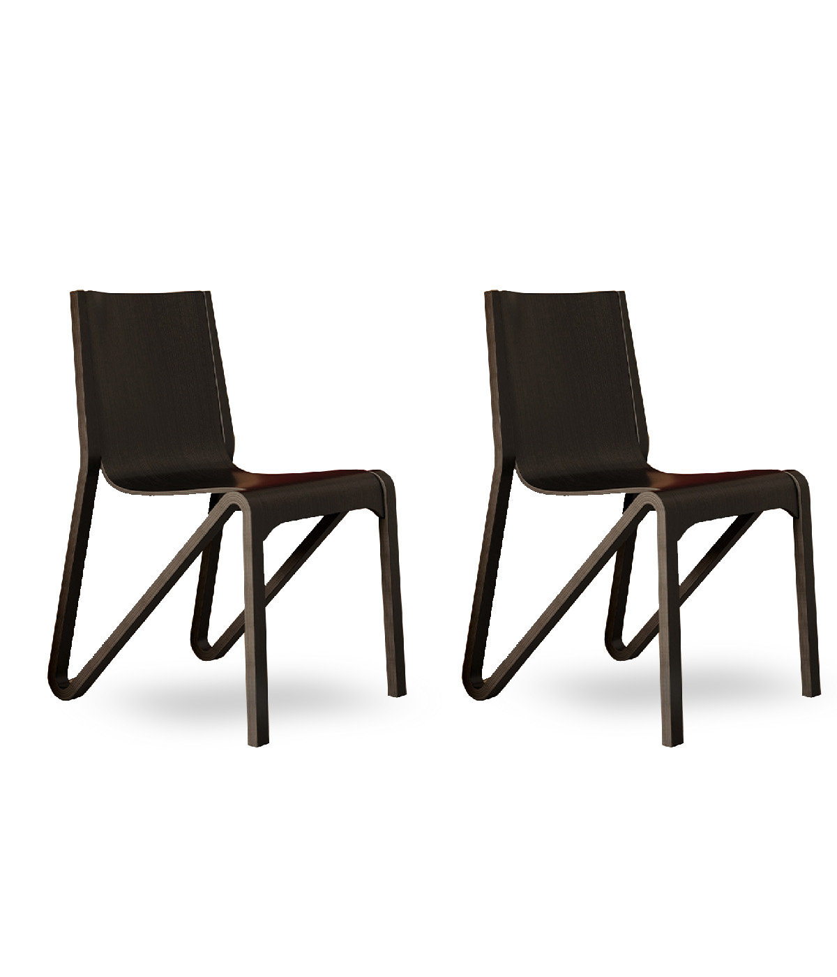 Stella Trek Modern And Simple Dining Chairs With Solid Wood Backrests ...