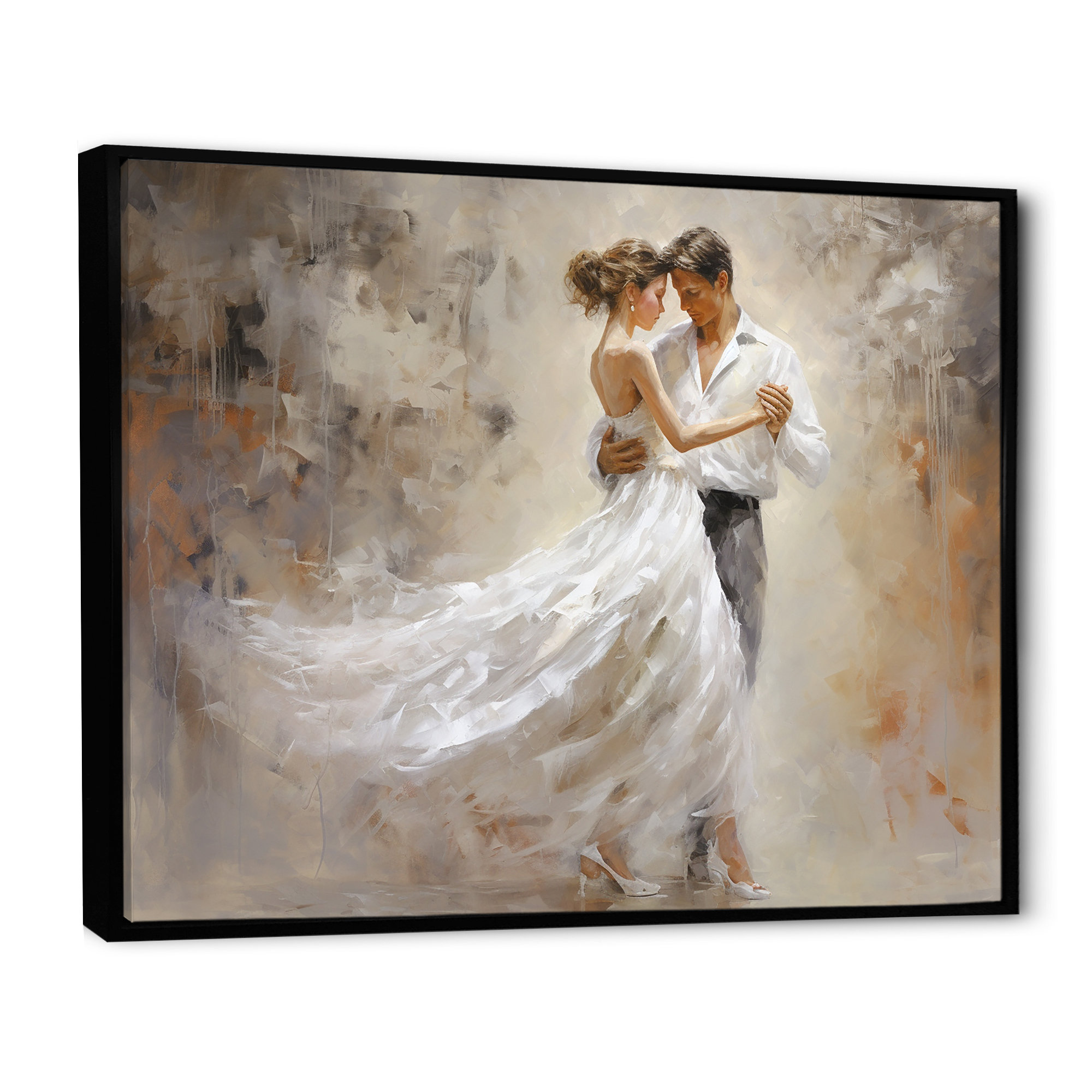 Winston Porter Dance Waltz In White III On Canvas Print | Wayfair