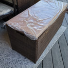 Barton 60 Gallons Water Resistant Wicker Storage Bench in Brown ...