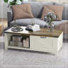 Ophelia & Co. Charnele Farmhouse Coffee Table with Storage and Drawer ...