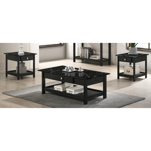 Drawers Coffee Table Sets You'll Love | Wayfair