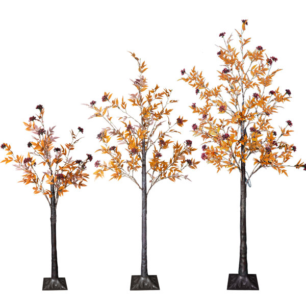 The Holiday Aisle® 5.9' Lighted Artificial Maple Christmas Tree ...