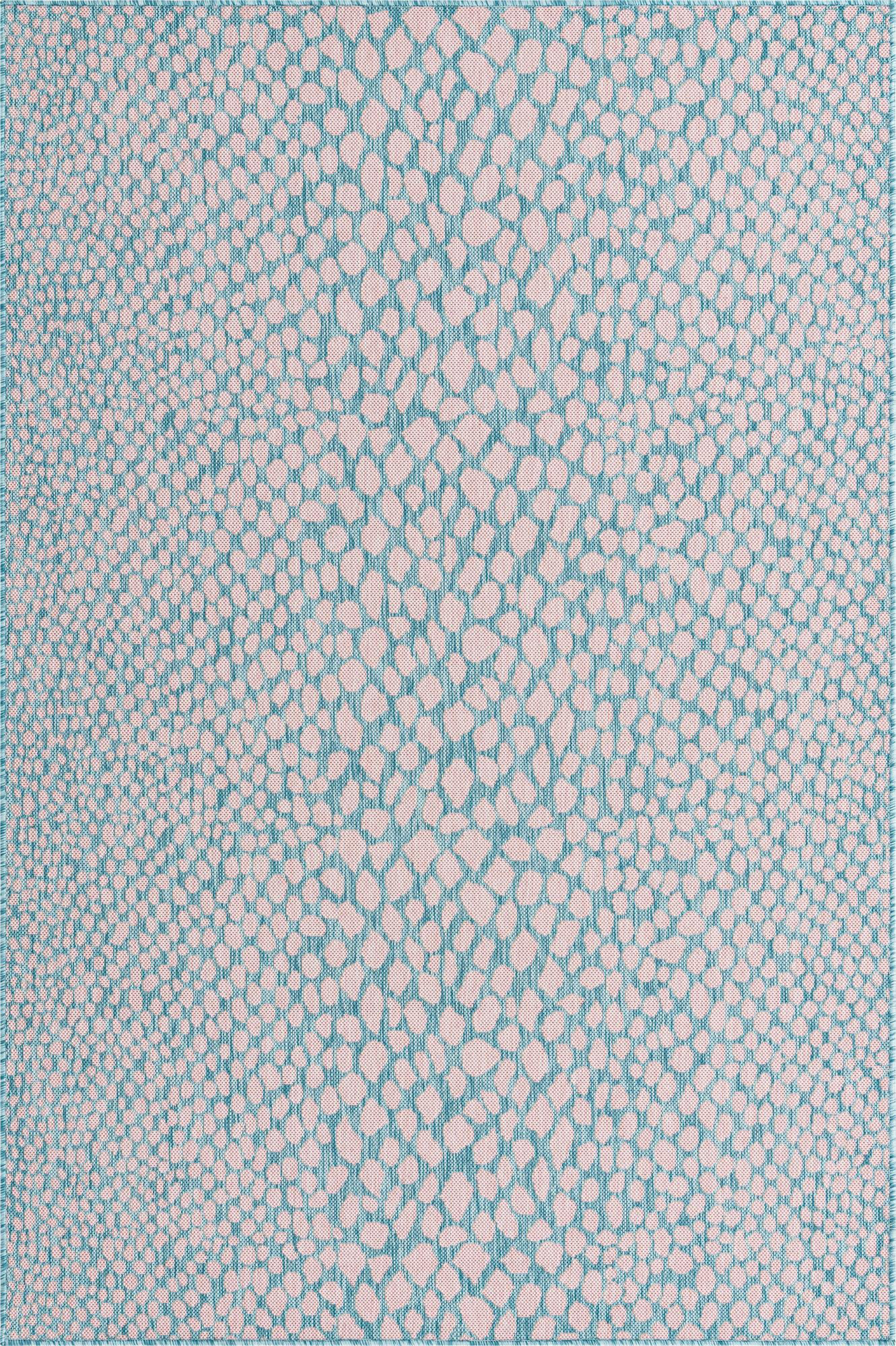 Corrigan Studio® Outdoor Destiny Area Rug Aqua Color | Wayfair