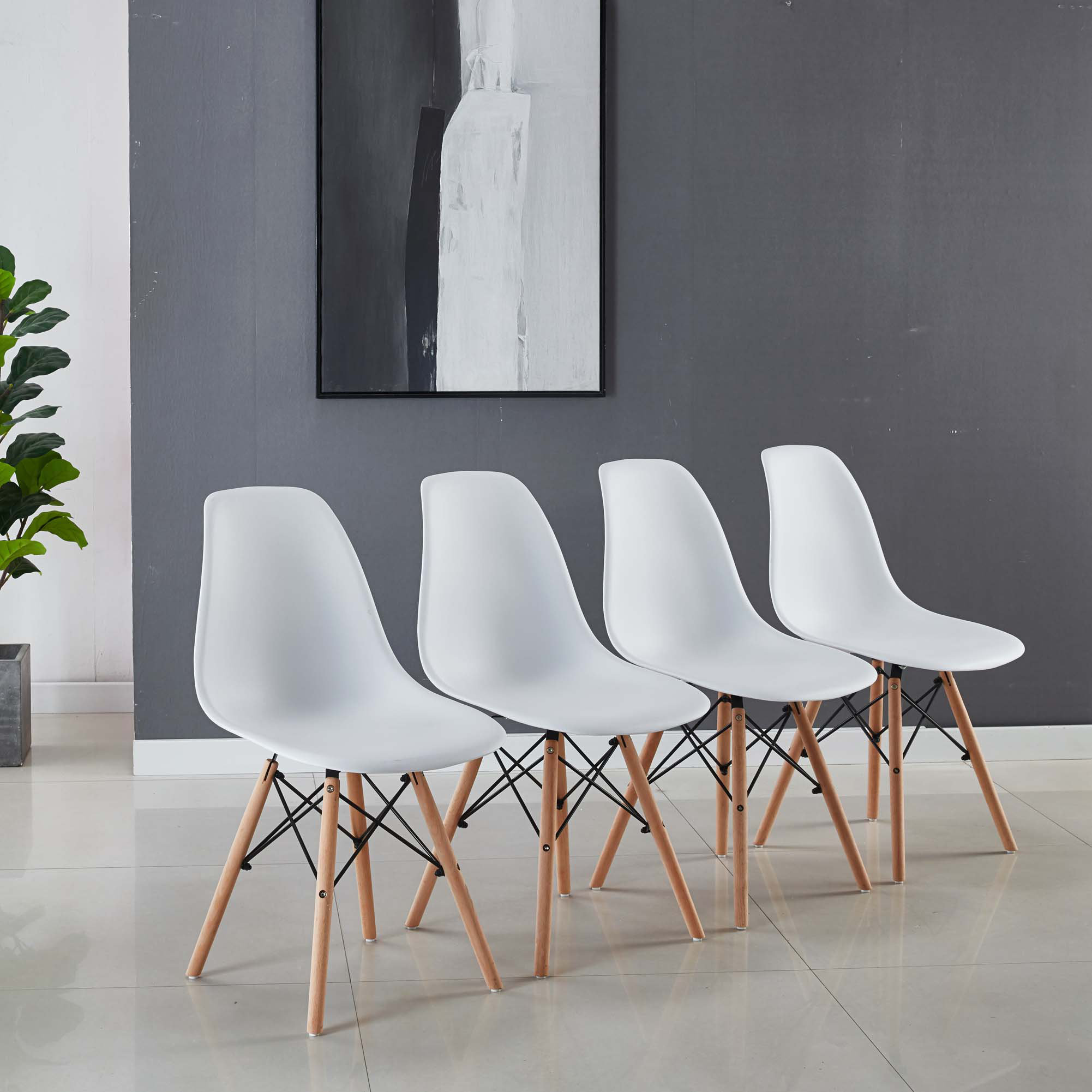 17 Stories 1+4 Set,5Piece Dining Set,Kitchen Set,KD Chair,Table And ...