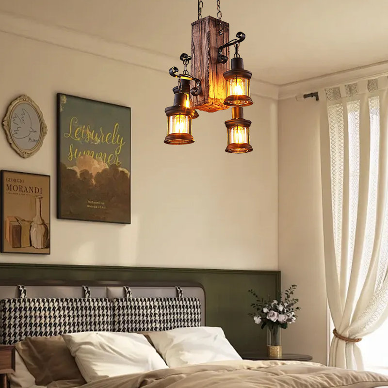 Millwood Pines Gotar 4 - Light Lantern Bulb Pendant & Reviews | Wayfair