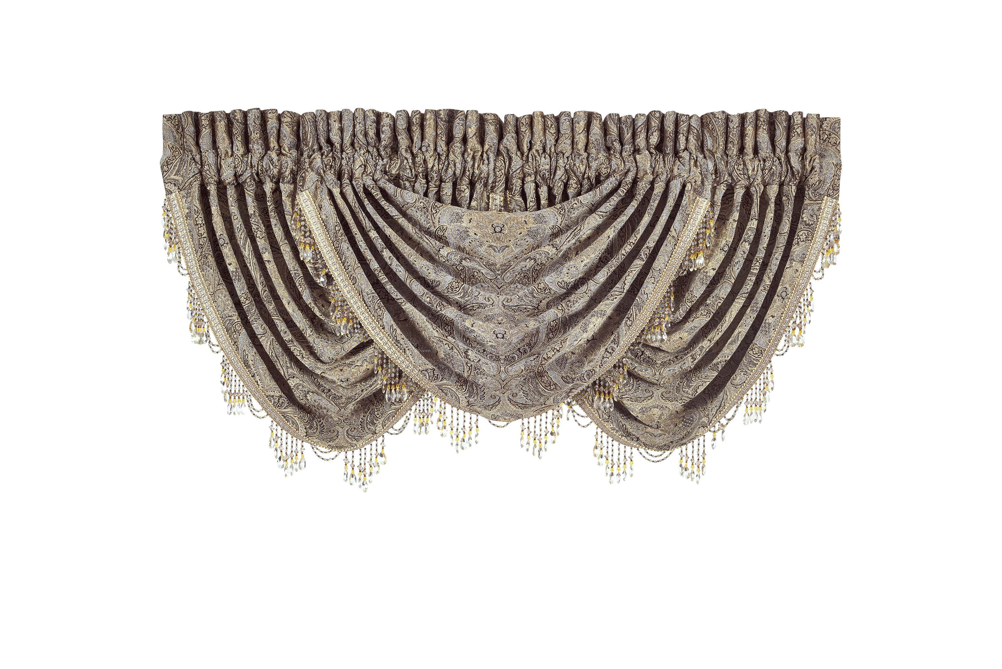 Five Queens Court Paulina Window Waterfall Valance & Reviews | Wayfair