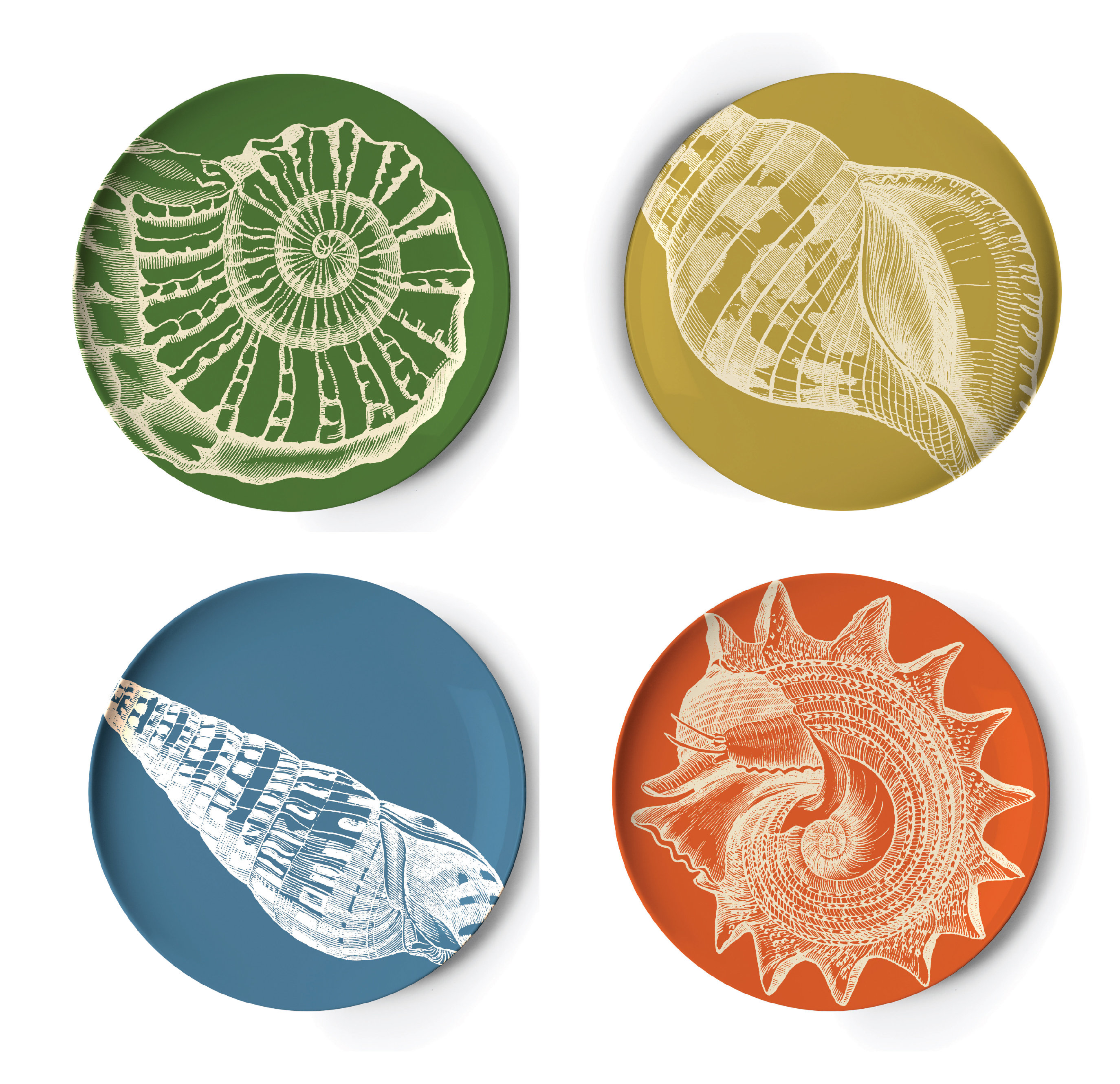 Longshore Tides 4 Piece Sealife Coaster Set | Wayfair