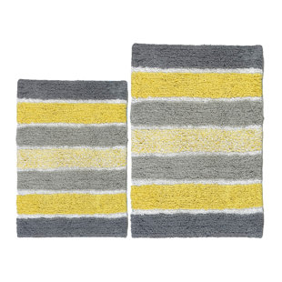 Yellow & Gold Bath Rugs, Mats & Bathrooms You'll Love | Wayfair