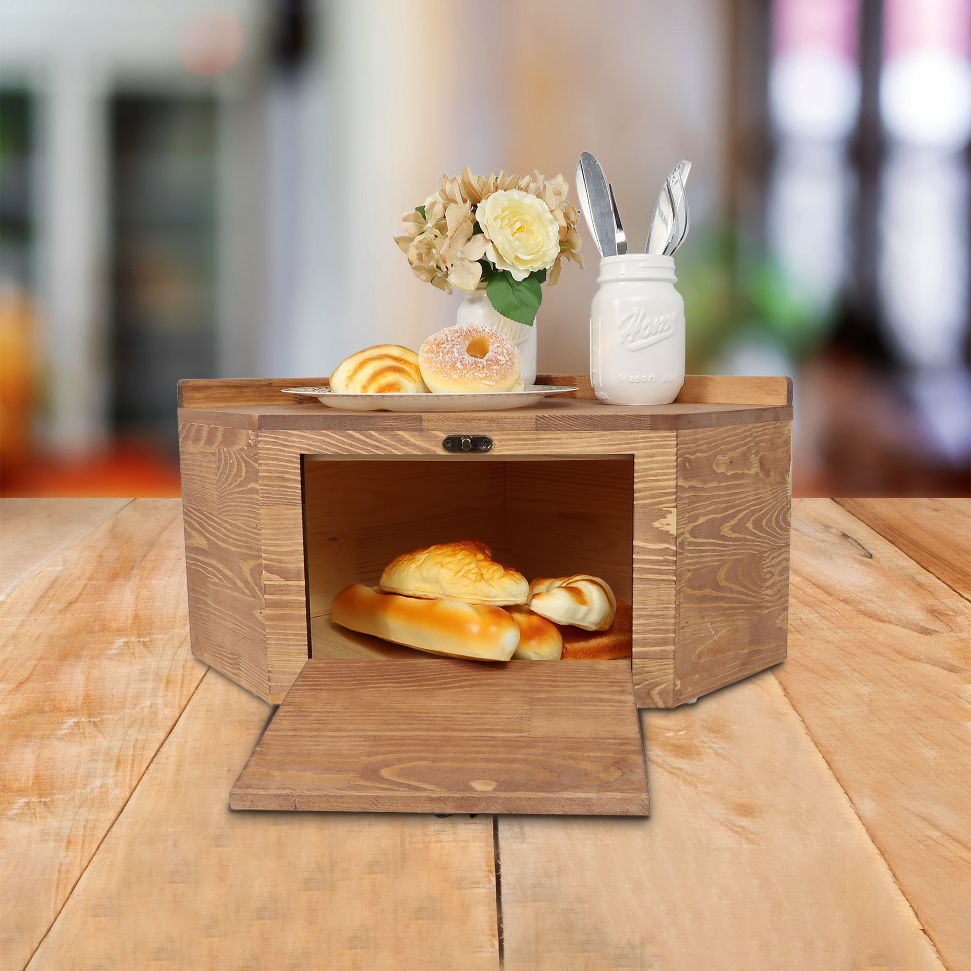 Prep & Savour Dhruven Wood Food Storage Container & Reviews | Wayfair