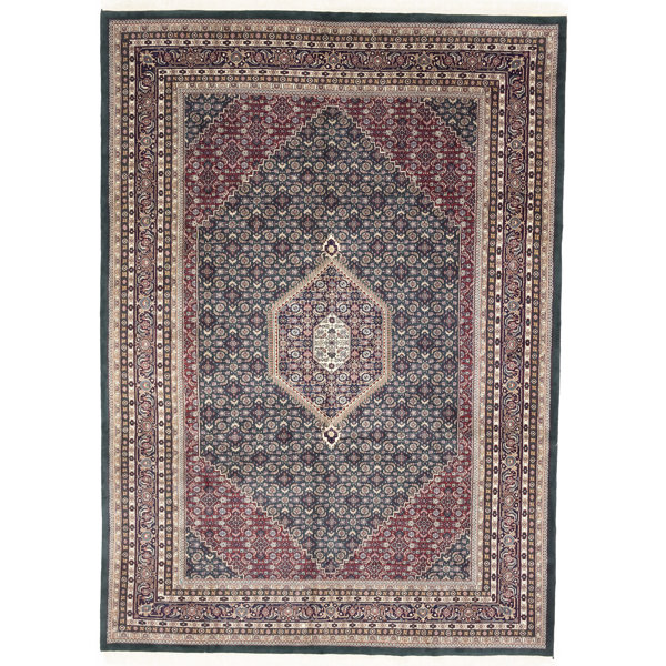 ADMINRUGS Green Tribal 10X14 Handmade Indo-Bidjar Oriental Area Rug ...