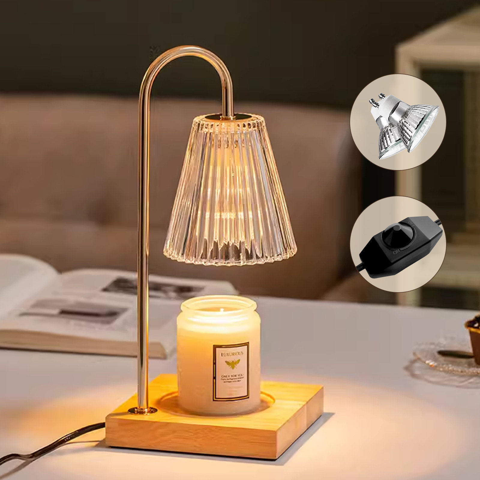 Mercer41 Melted Wax Lamp | Wayfair