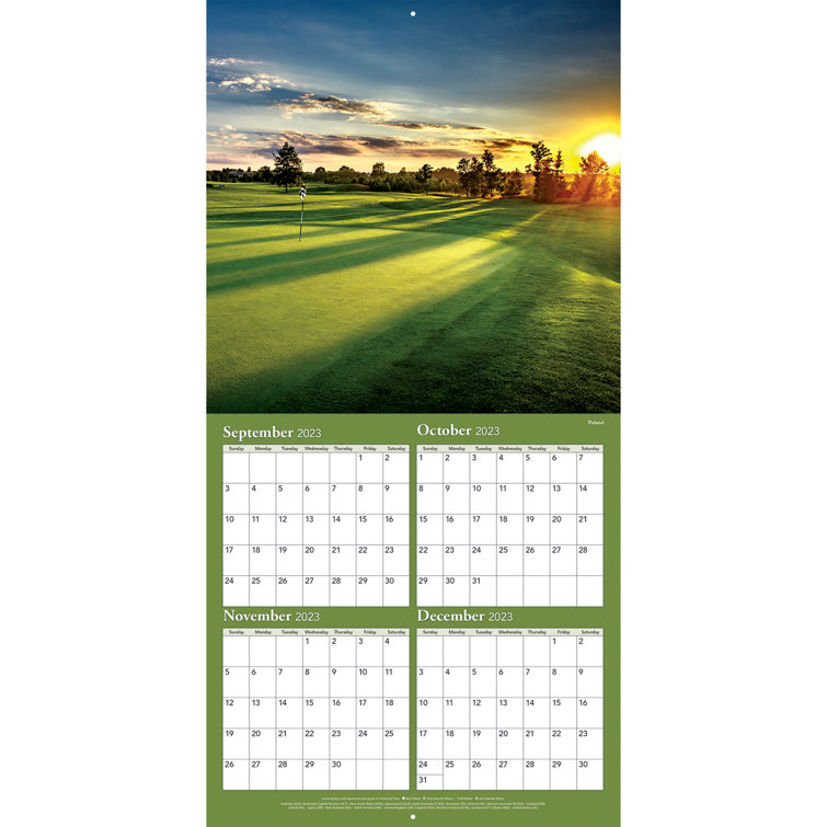 Lang Golf Courses Photo Wall Calendar | Wayfair