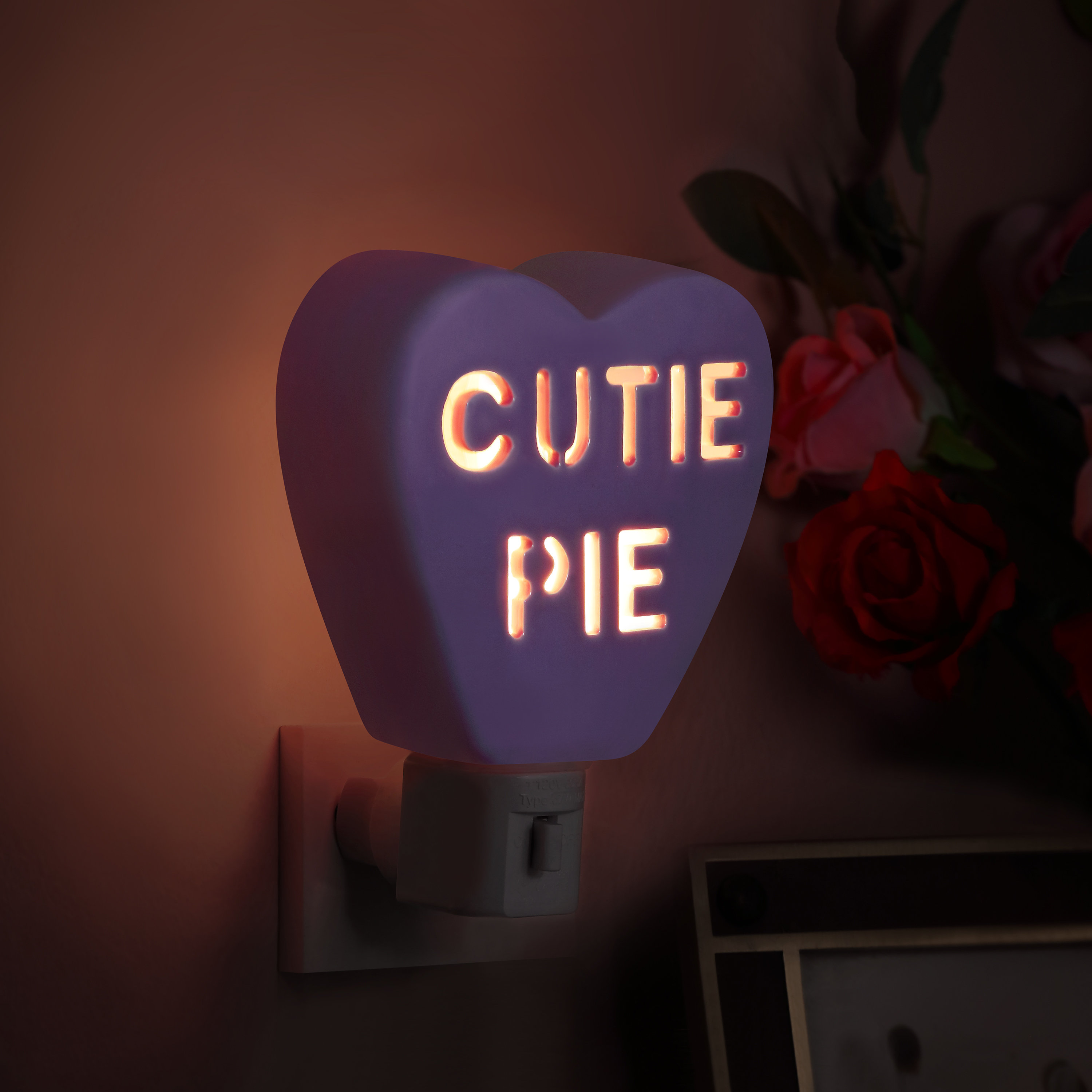 Miss Valentine Candy Heart Cutie Pie Night Light | Wayfair