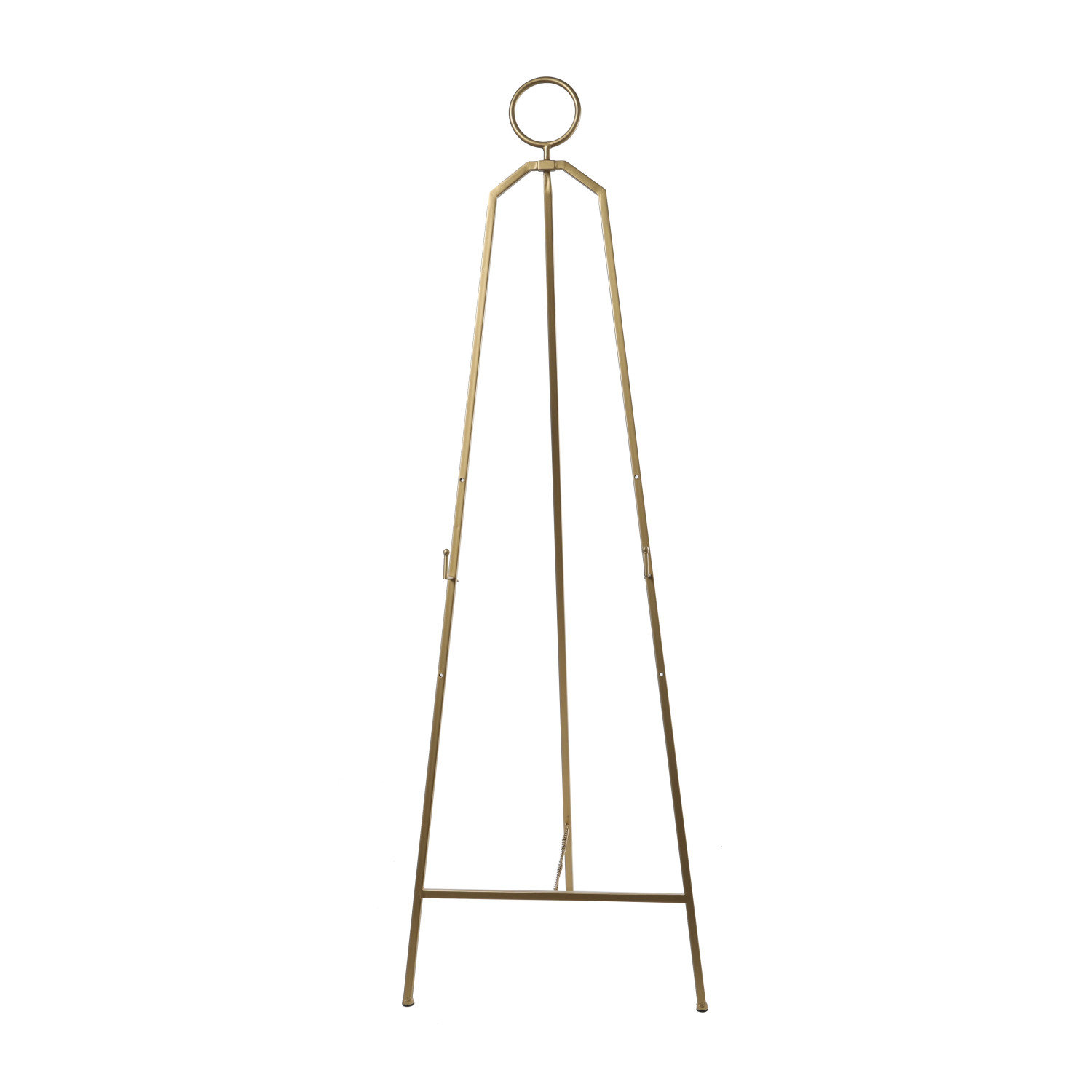 Cole & Grey Metal Tall Adjustable 3 Tier Display Gold Easel with ...
