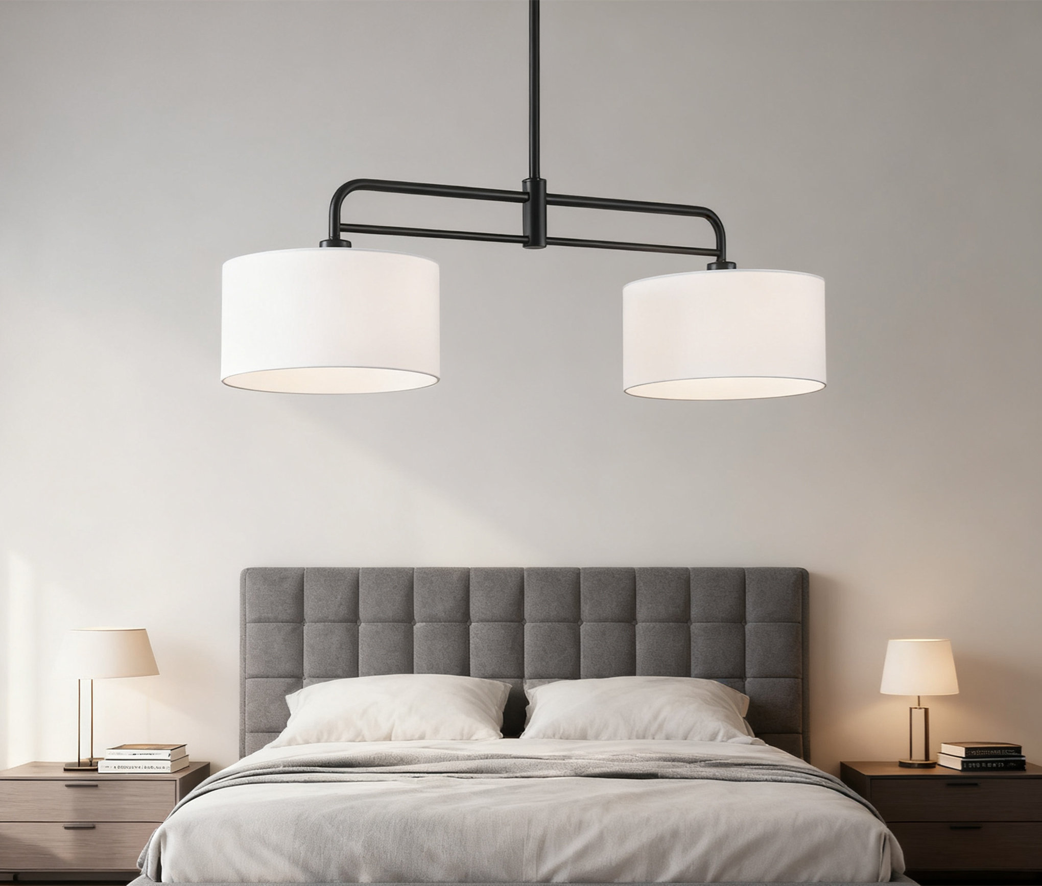 Latitude Run® 2-Light Linear Pendant Light For Kitchen Island, Modern ...