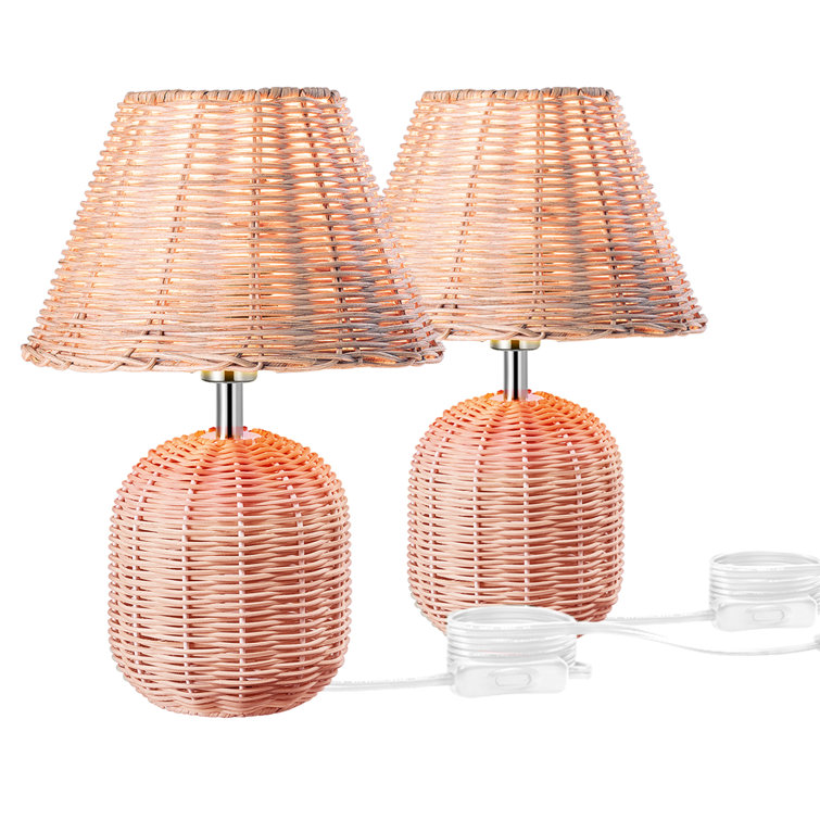 Bay Isle Home Adelaine 34cm Brown Table Lamp Set | Wayfair.co.uk