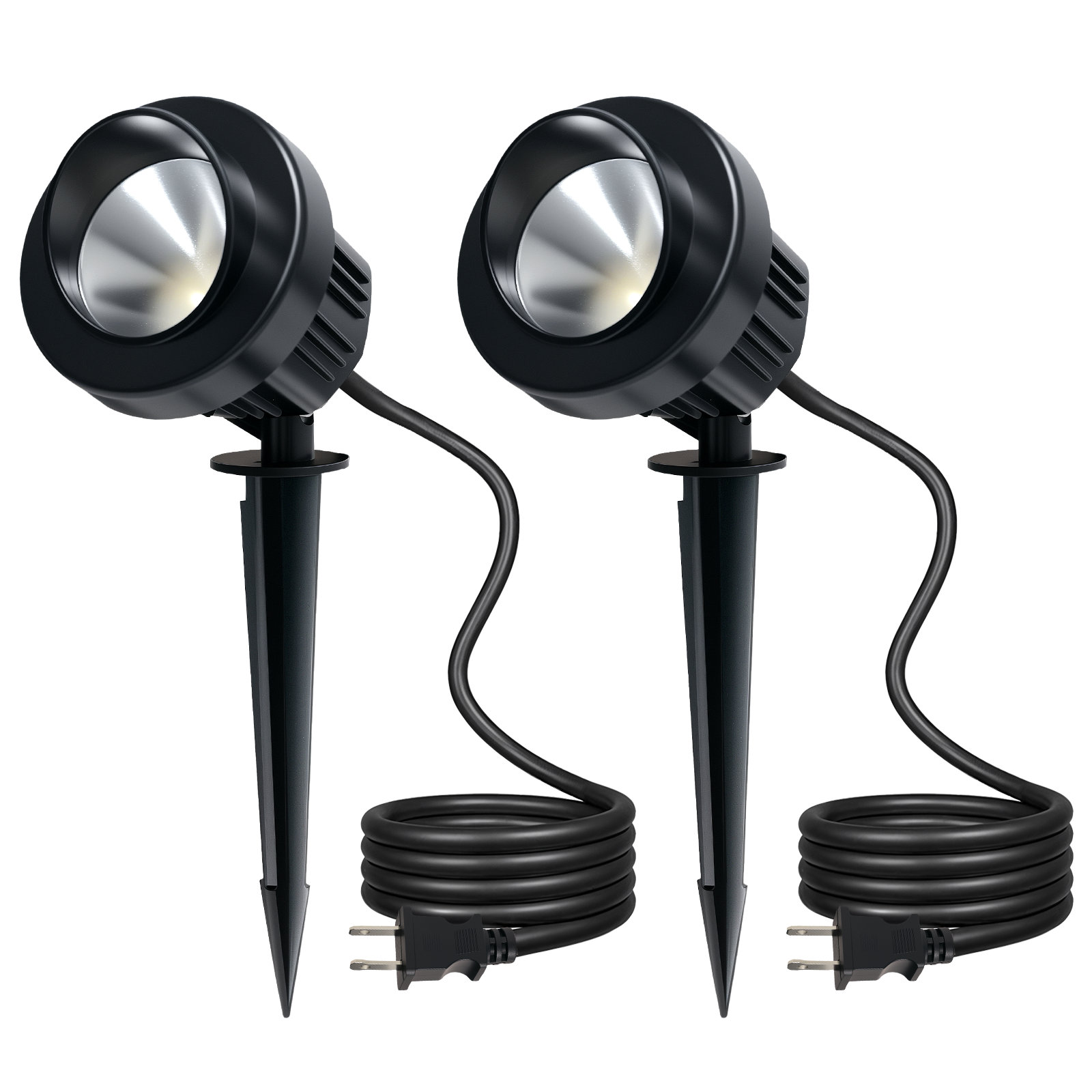 AKASUKI Plug-in Integrated LED Landscape Accent/Spotlights With Spiked ...