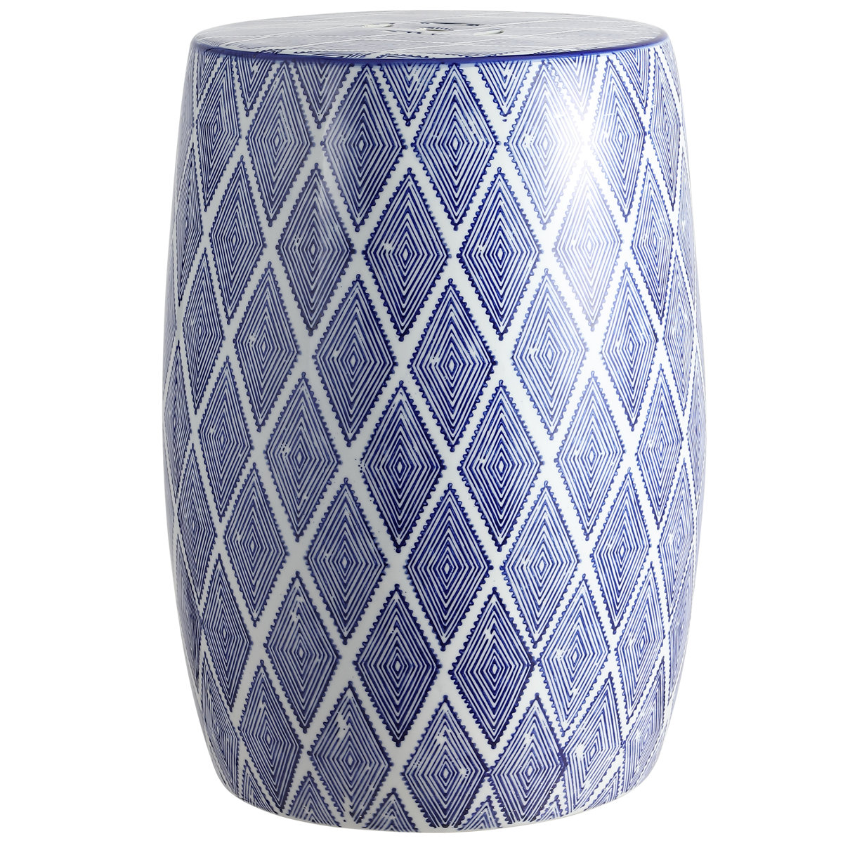 World Menagerie Ernst Diamonds Ceramic Drum Garden Stool & Reviews ...