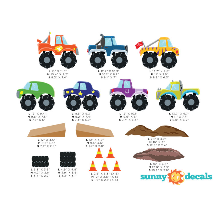 Sunny Decals Transportation Wall Sticker / Decal & Reviews | Wayfair