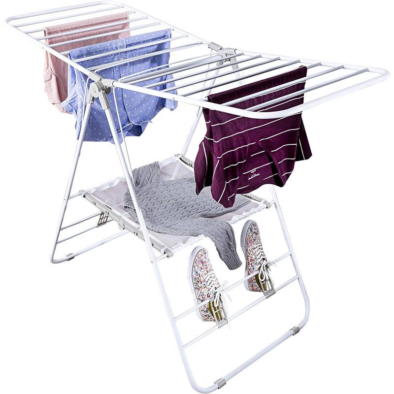 Rebrilliant Steel Foldable Gullwing Drying Rack | Wayfair