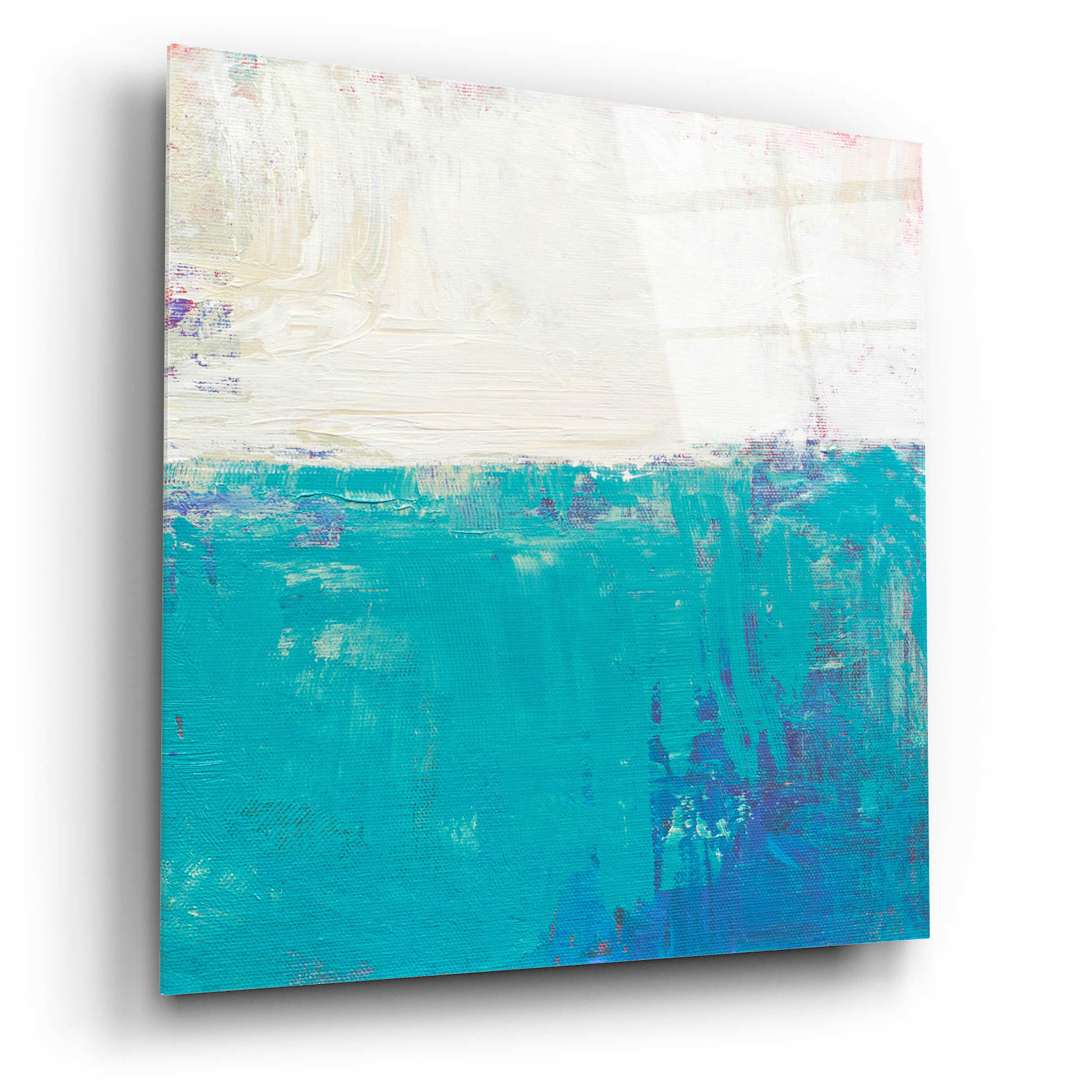Orren Ellis 'Aqua White' By Don Bishop Acrylic Glass Wall Art | Wayfair