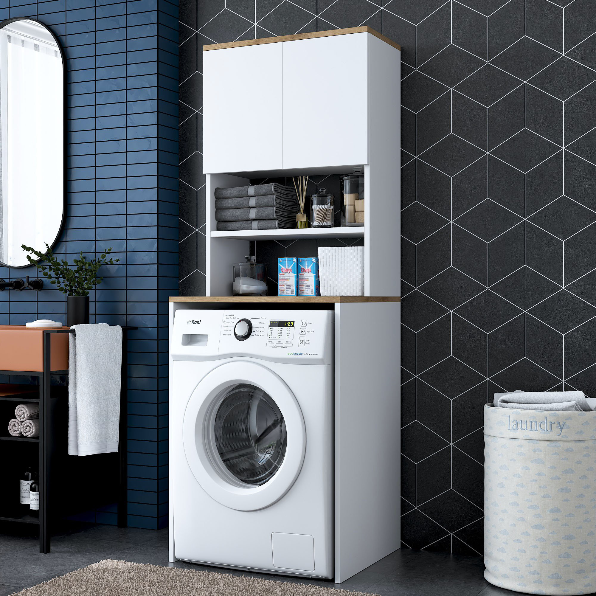Laurel Foundry Modern Farmhouse® Modern Washing Machine Cabinet with ...