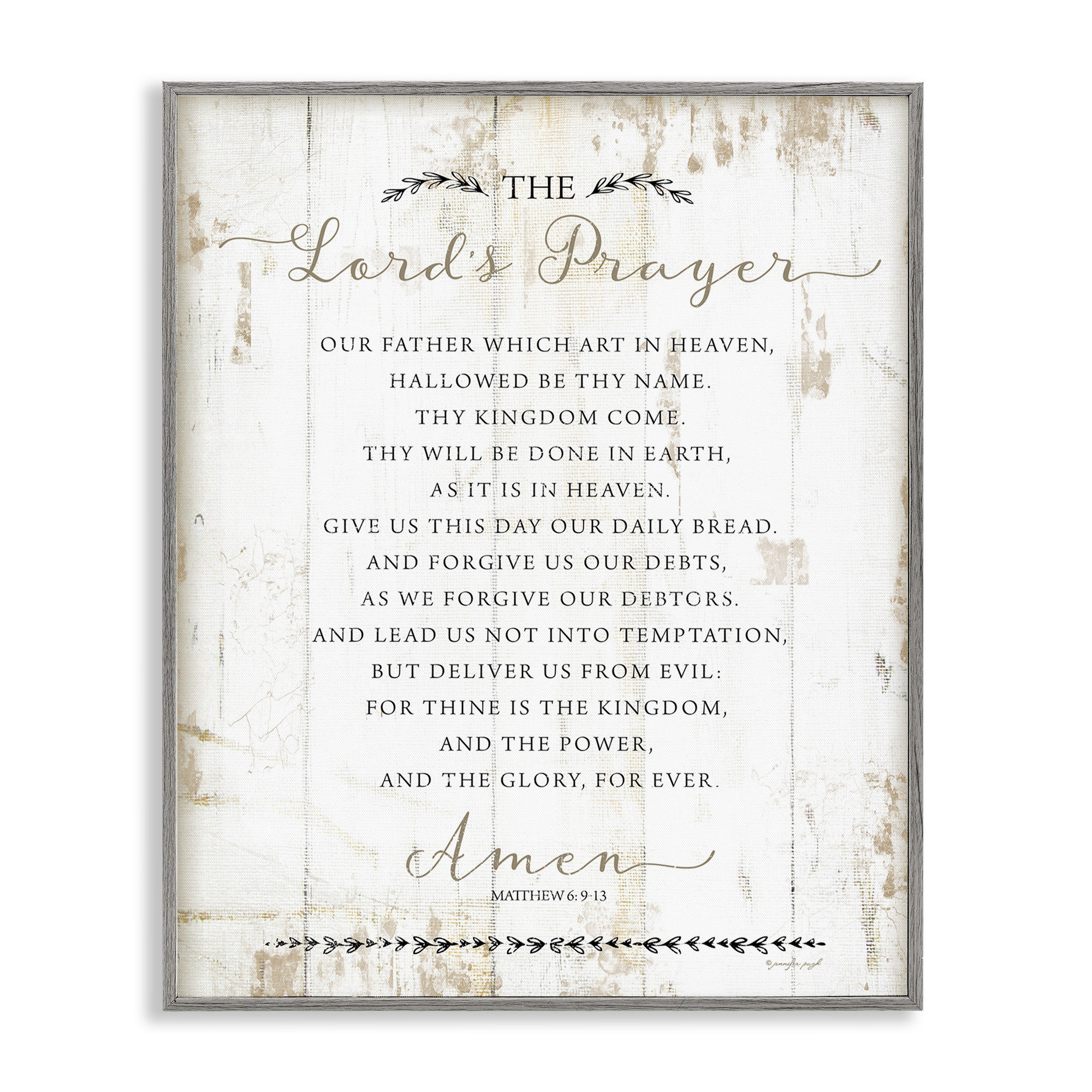 Winston Porter The Lords Prayer Our Father Graphic Art Print on Canvas ...