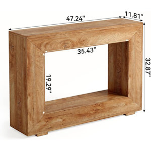 Millwood Pines 47 Inches Console Table, Sofa Table With Storage, Modern ...