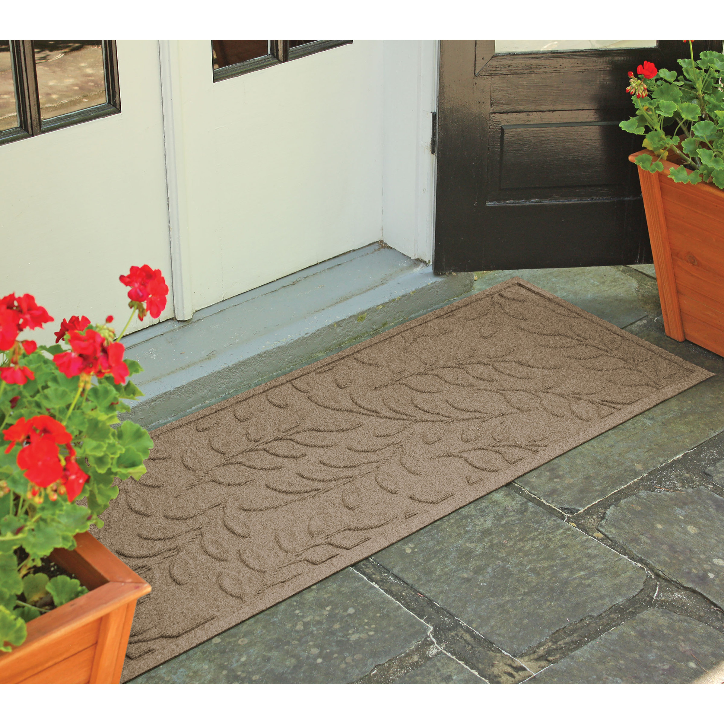 Matterly WaterHog Brittney Leaf Indoor Outdoor Door Mat & Reviews | Wayfair