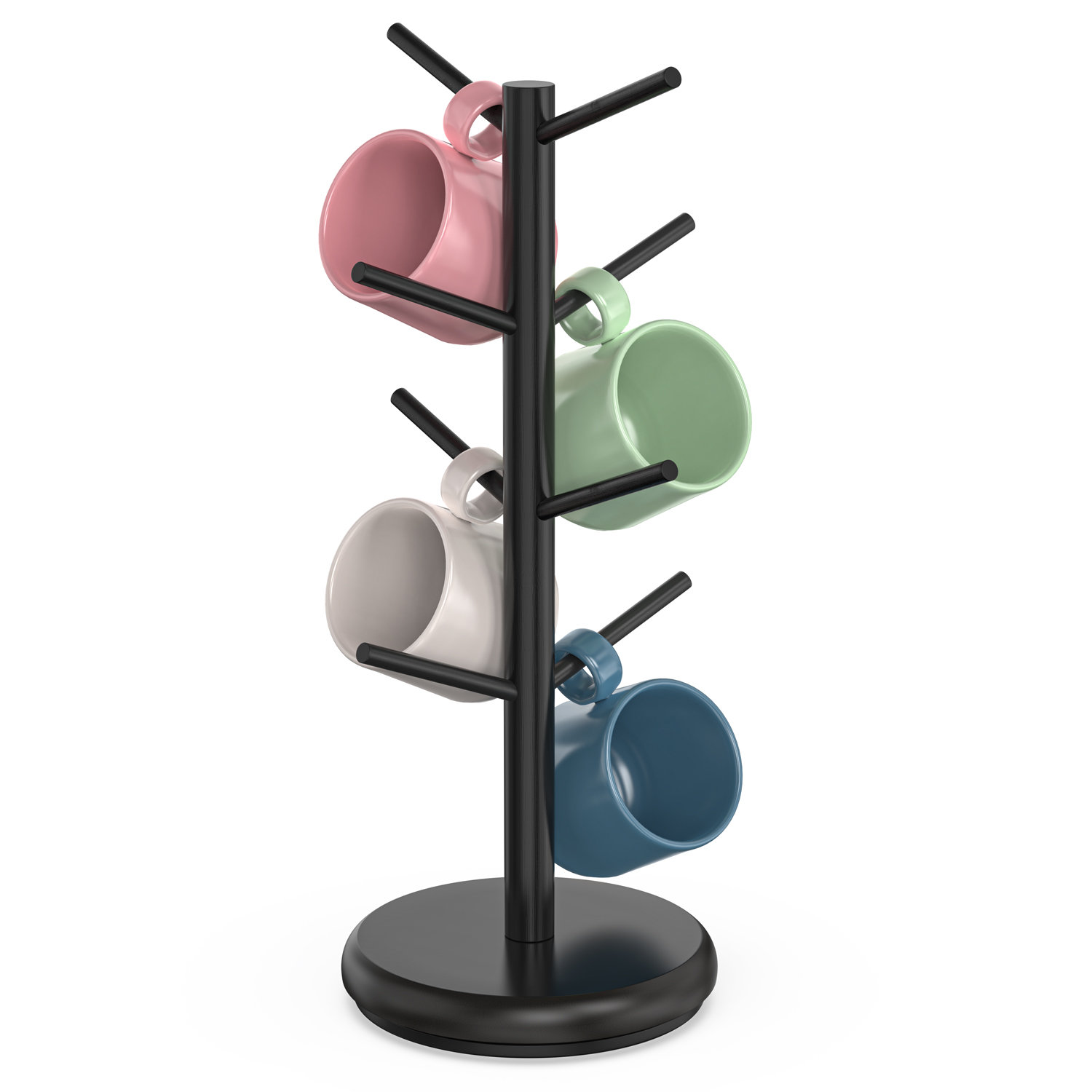 Ebern Designs Matsumura Corsham Bamboo Coffee Mug Tree | Wayfair