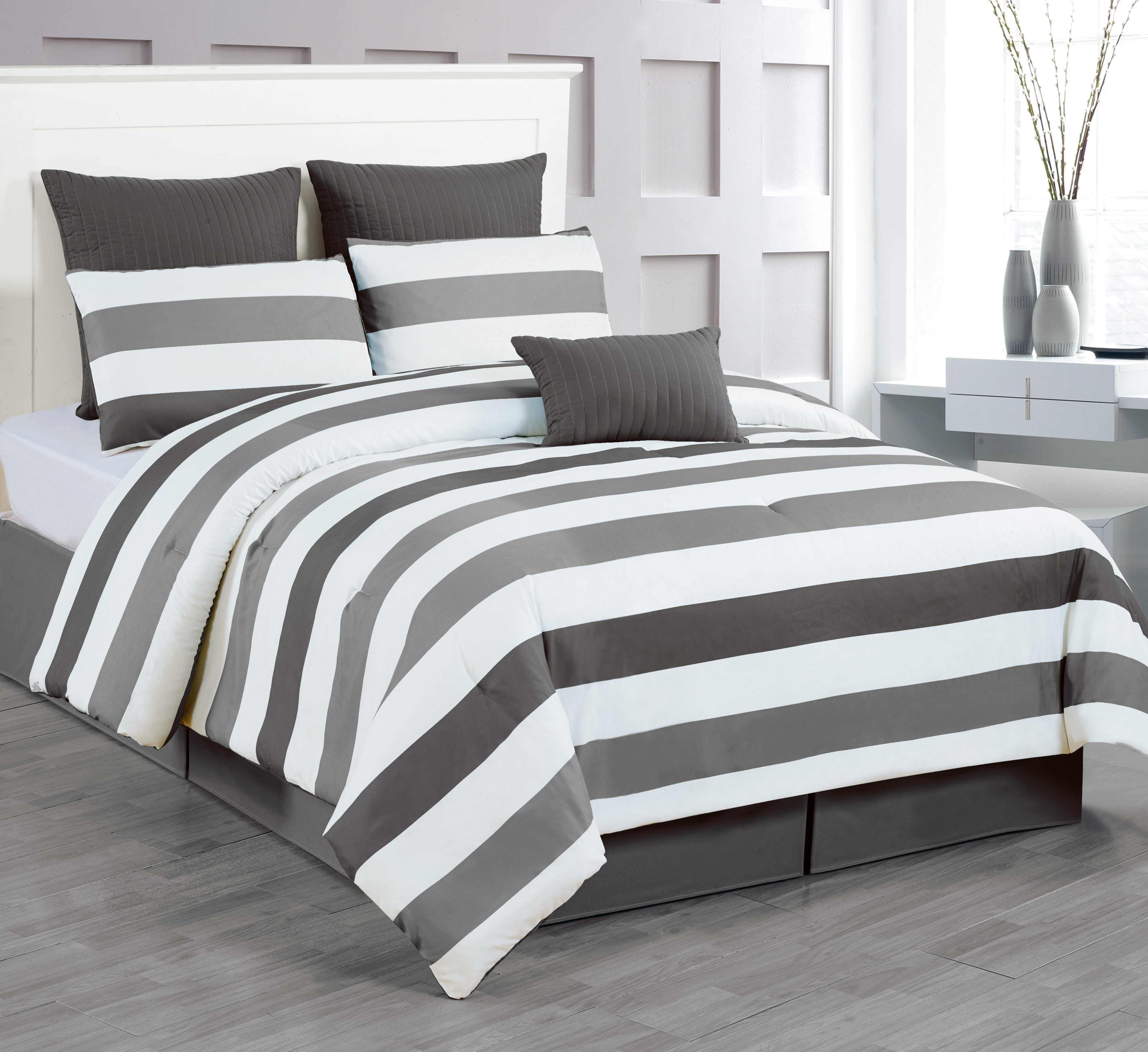 Home Textile Inc Darby Reversible Comforter Set | Wayfair