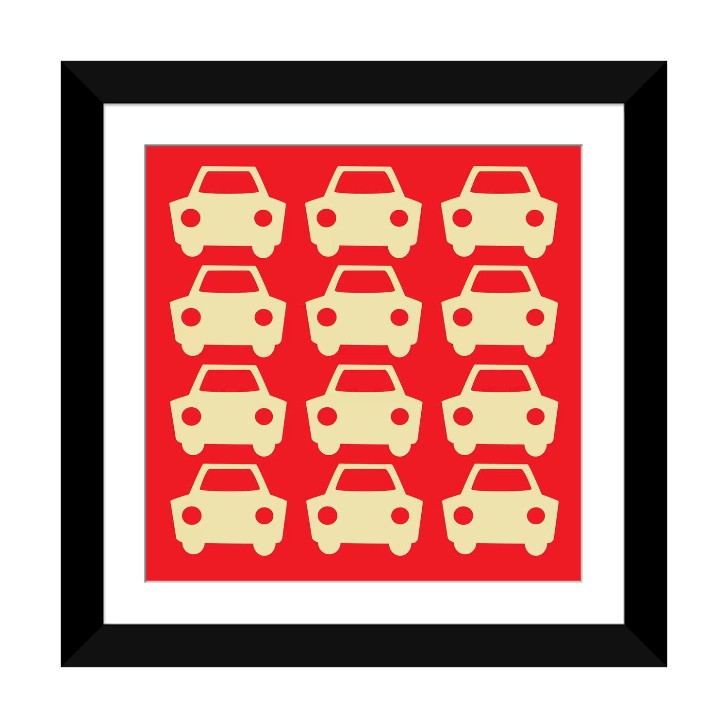 Mason & Marbles Kids Art ''Kids Beep Beep Cars'' - Wrapped Canvas Print ...