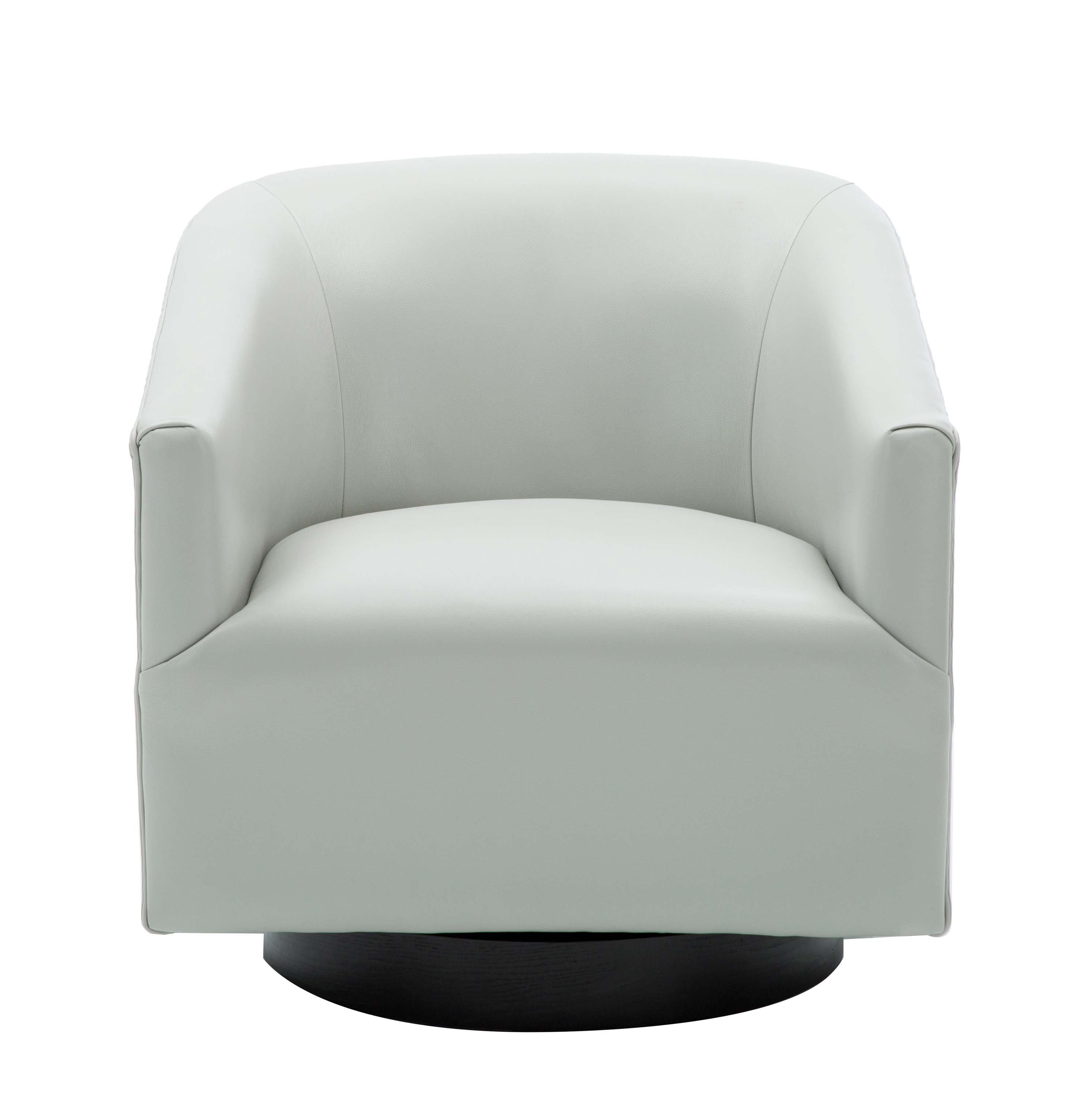 Latitude Run® Jazalin Gray Wood Base Swivel Chair | Wayfair