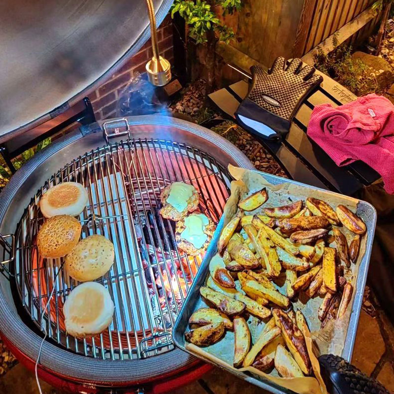 FixtureDisplays Stainless Steel BBQ Grill Rack | Wayfair