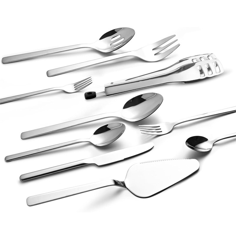 Hokku Designs Hornstein Stainless Steel Flatware Set - Service for 12 ...