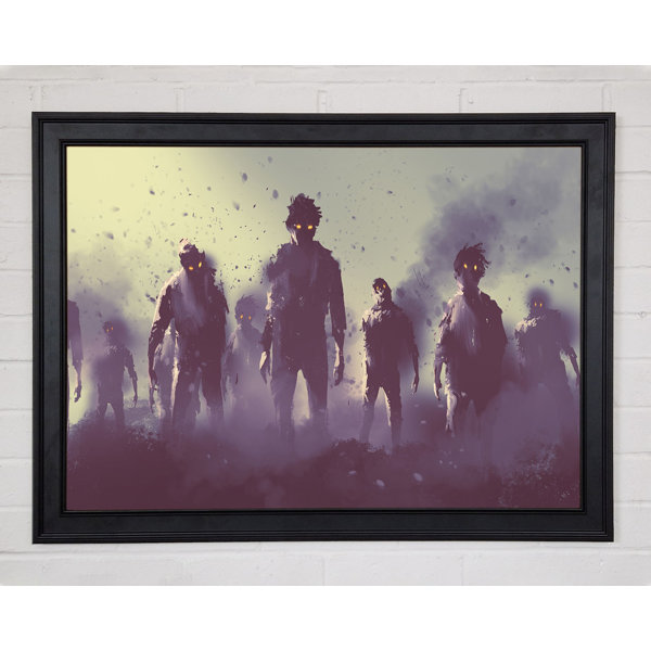 Happy Larry The Ghostly Zombie Horde Framed Print | Wayfair.co.uk
