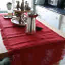 Red Barrel Studio® Furman Fringed Burlap Table Runner & Reviews | Wayfair