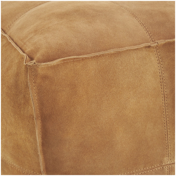 Birch Lane™ Shara Leather Pouf & Reviews | Wayfair