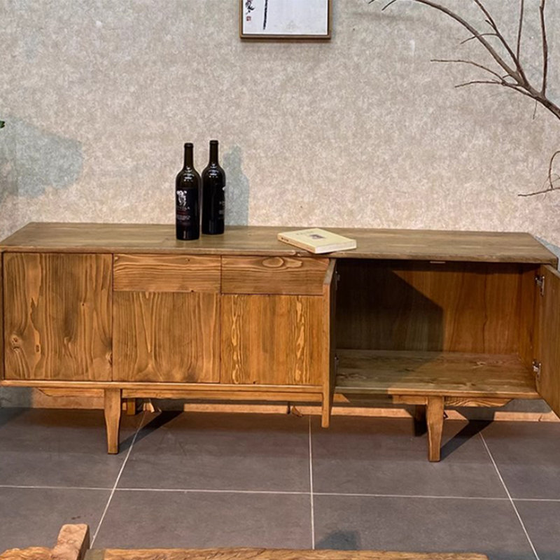 jessica Solid Wood Medieval TV Cabinet 70.8'' W Storage Credenza | Wayfair