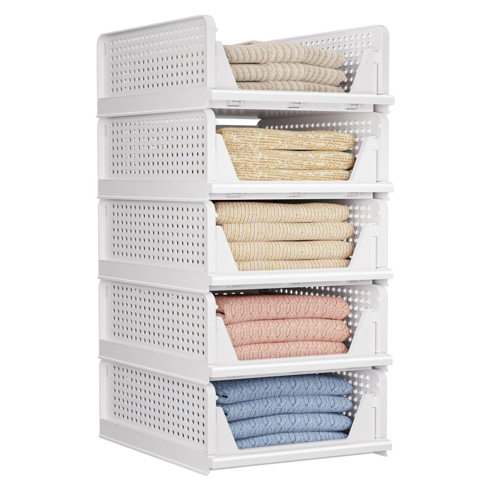 Hokku Designs 5 Pack Closet Organizers Storage Box - Wayfair Canada