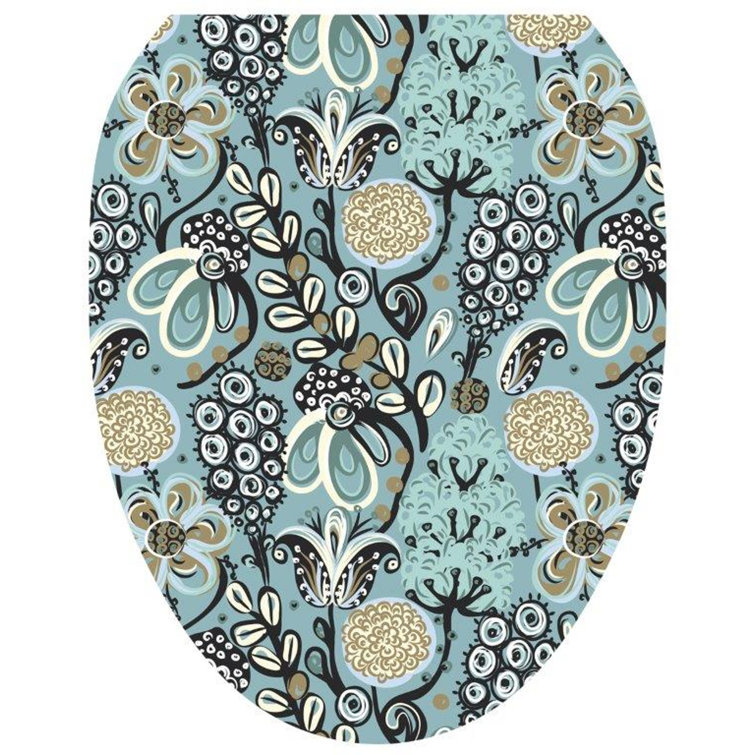 Toilet Tattoos Toilet Seat Sticker | Wayfair