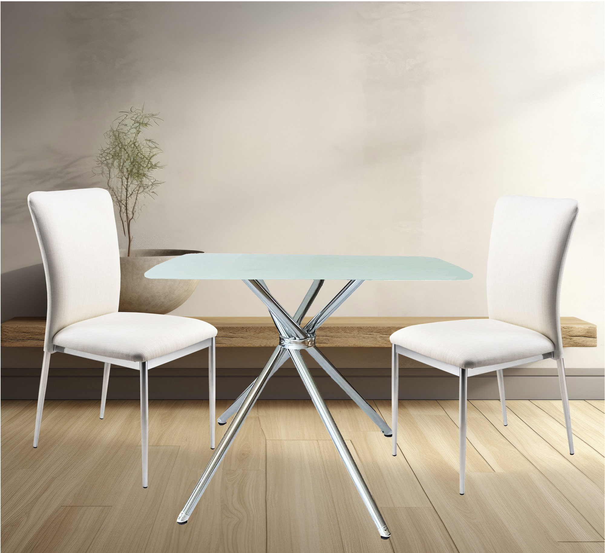 Ivy Bronx 5 Pieces Contemporary Elegance Squared Dining Set | Wayfair