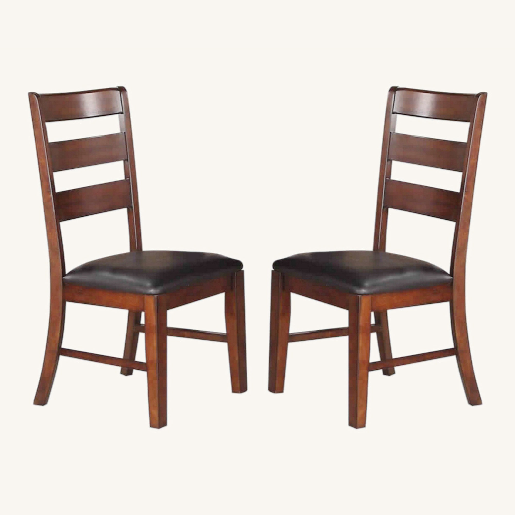 Lark Manor™ Solid Wood Side Chairs With Ladder Back Set Of 2 Brown ...